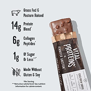 Vital Proteins® & Jennifer Aniston™ Cold Brew Coffee Flavored Protein and Collagen Bar 12-count box