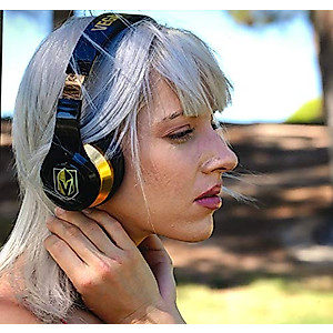 Krankz Audio VGK Noise Cancelling Bluetooth Headphones - Wireless Wired Over Ear Headphones for Phones, Gaming, Computer - Comfortable Ear Pads, Built-in Microphone - Up to 44 Hours Battery Life