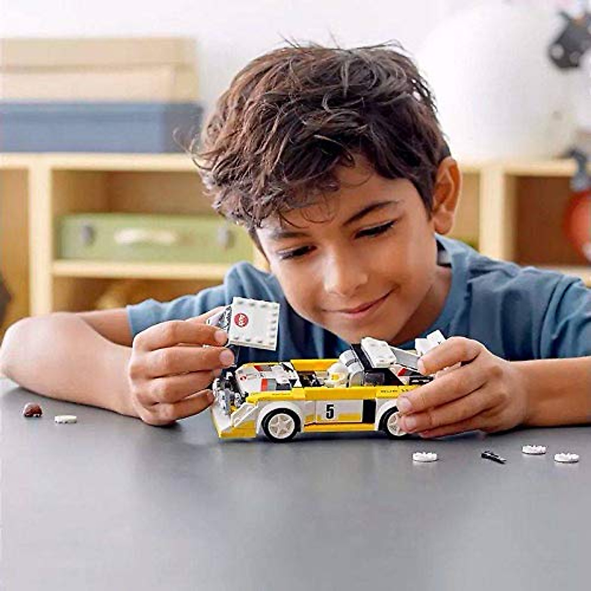 LEGO Speed Champions 1985 Audi Sport Quattro S1 76897 Toy Cars for Kids Building Kit Featuring Driver Minifigure (250 Pieces)