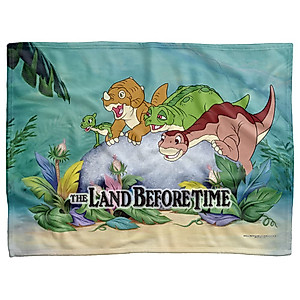 LOGOVISION Land Before Time Lightweight Baby Blanket, 30"X40", Littlefoot & Friends Unisex for Infants Girls & Boys