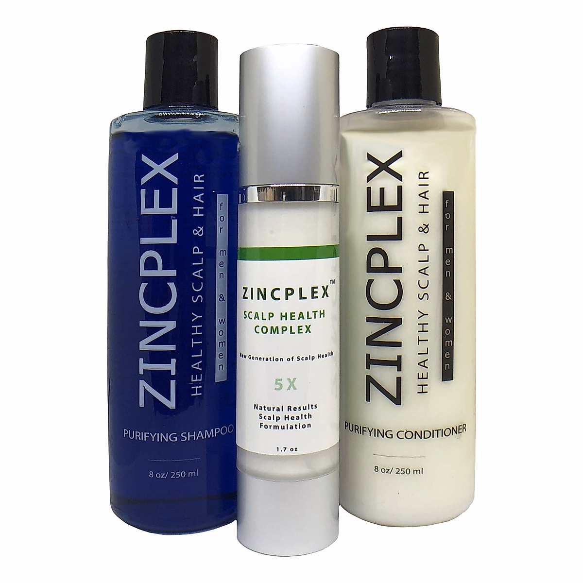 Zincplex Smelly Hair and Scalp Kit Shampoo Conditioner and Scalp Lotion