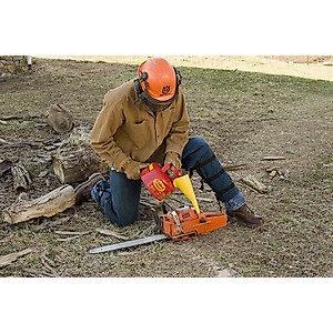 Eagle 2 Gallon Type I Red Safety Gas Can for Gasoline with Flame Arrester, Self-Closing Lid, and F-15 Funnel, Made in the USA, Galvanized Steel Flammable Storage Can, UI20FS