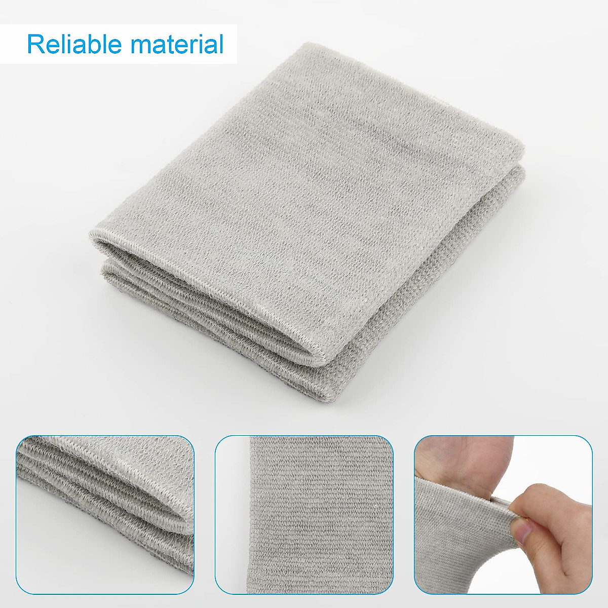 Cosmos 1 Pair Compression Wrist Sleeve Nylon Brace Wraps Supports Elastic Wristbands for Wrist Protect Pain Relief in Typing Running Basketball Volleyball Golf Playing (Gray)