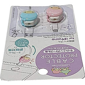 Sanrio Little Twin Stars Cable Protector Cell Phones Accessories 2pcs Set for iPhone (Lightning Cable)