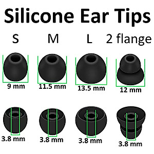 A-Focus [8 Pairs] WF-1000XM5 WF-1000XM4 Ear Hooks Tips 【 Memory Foam & Silicone 】 Soft Replacement Comfortable Earbud Tips Wingtip Compatible with Sony WF-C700N WF-C500, 23515H