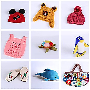 DIY Knitting Acrylic Wool Hat Baby Clothes Scarf with Yarn Baby Fleece Interchangeable Knitting Needles