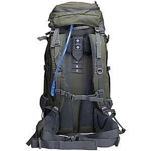 TERRA PEAK Backpacking Backpack Hiking Backpack 65L+20L khaki green