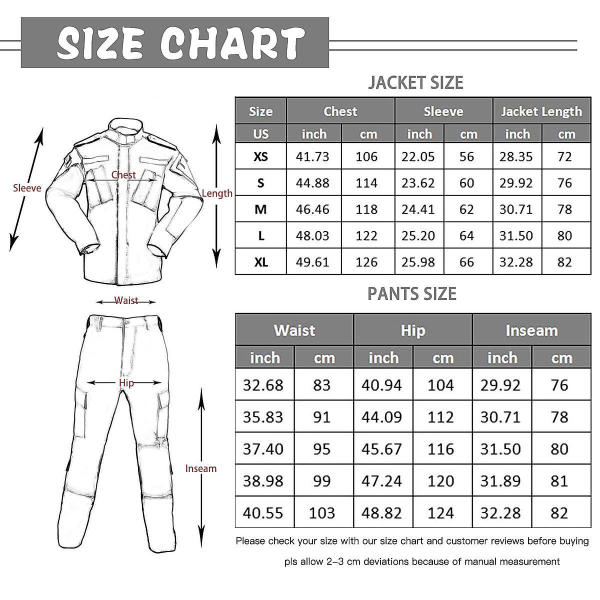Mens Military Uniform Camouflage Jacket & Pants Set Training Shirt Hunting Paintball Pants
