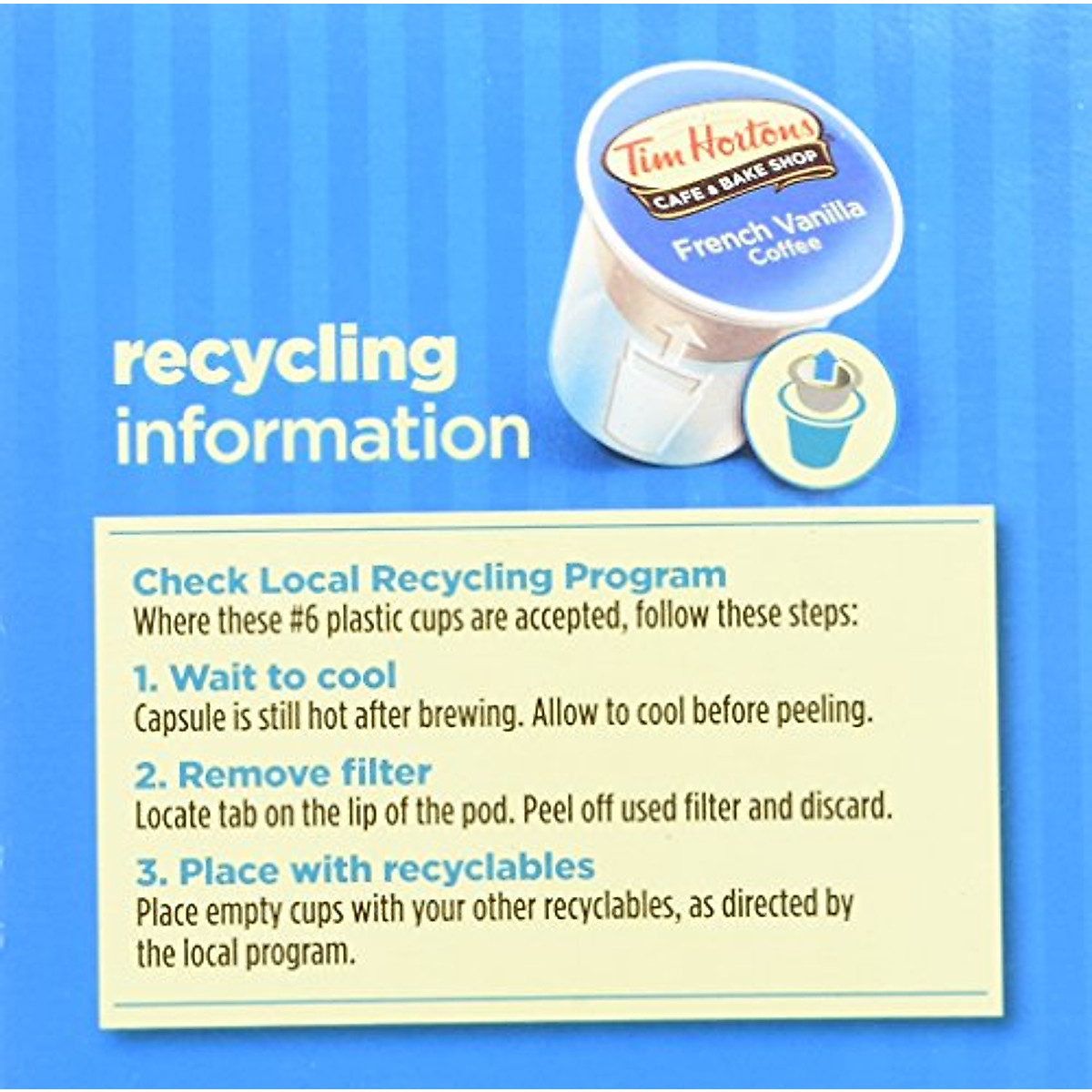 Tim Hortons Single Serve RealCup - French Vanilla Coffee Cups - 12 ct