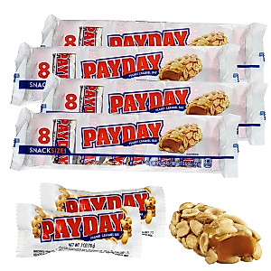Payday Peanut Caramel Candy Bar Pack – Jumbo Size (32 Count)