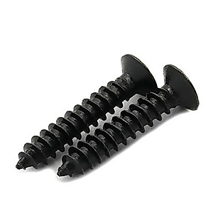 WAAZVXS 100pcs Self Tapping Screws M1.7 M2 M2.3 M2.6 M3 Laptop Screws Computer Screws Small Pan Head Black Carbon Steel (Color : 5mm, Size : M1.7)