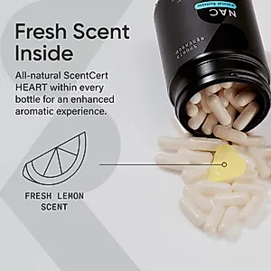 Sports Research N-Acetyl L-Cysteine (NAC) 600mg, 90 Veggie Capsules - Vegan, Non-GMO, Gluten Free. Lemon Aroma