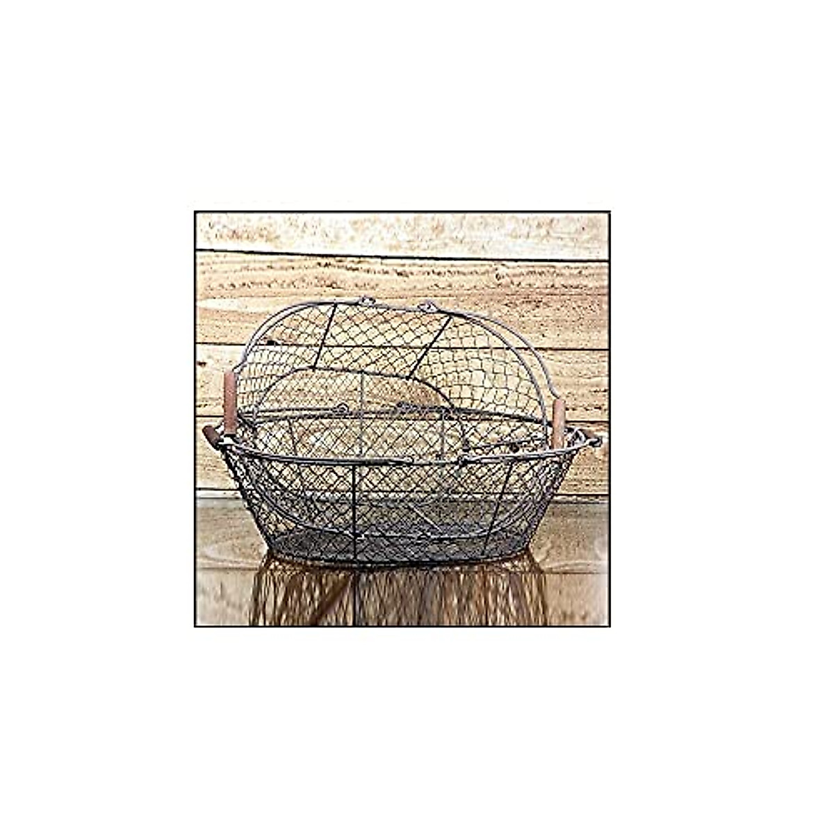 The Country House Collection Oval Chicken Wire Baskets Set of 2