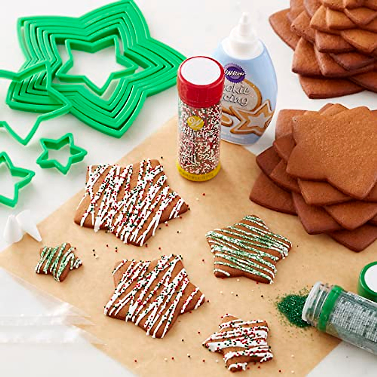 Wilton Gingerbread Cookie Tree Cutter Set
