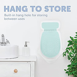 Baby Bather - Bath Support for Bathtub or Sink (0-6 Months) Slip-Resistant & Ergonomic for Newborn Infant (Aqua) - Jool Baby