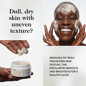 goop Beauty Microderm Exfoliator | Physical & Chemical Exfoliant to Smooth Skin Texture | Exfoliating Minerals & Glycolic Acid | At-Home Microdermabrasion | Silicone & Paraben Free | 0.5 fl oz