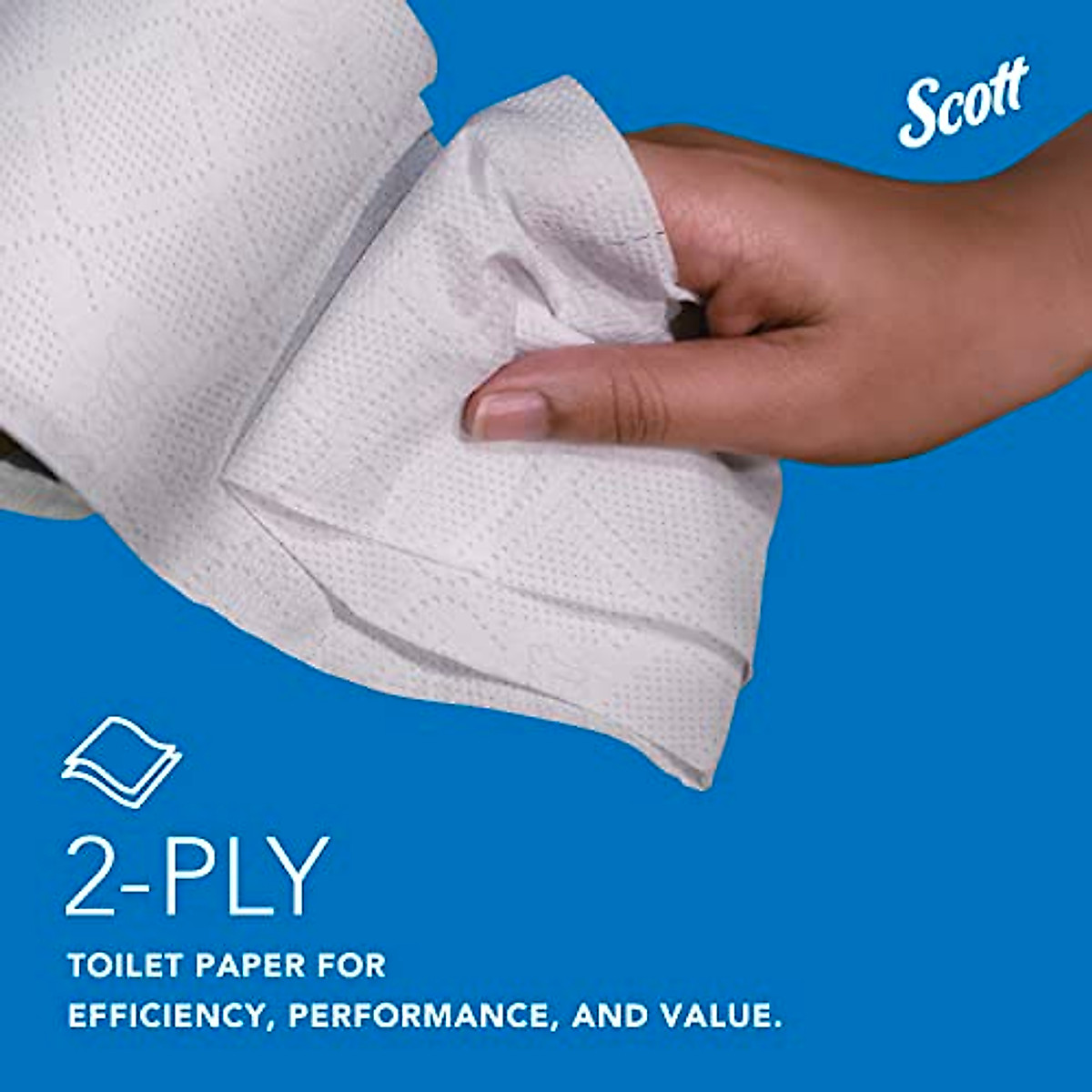 Scott Professional Standard Roll Bulk Toilet Paper (13607), 2-Ply, Elevated Design, White, Individually Wrapped, Compact for Easy Storage (20 Rolls of 550 Sheets, 11,000 Sheet Total)