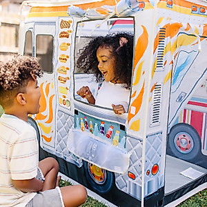 Melissa & Doug Food Truck Play Tent Role Play Toy Food Truck Tent, Ice Cream Truck Tent For Kids Ages 3+