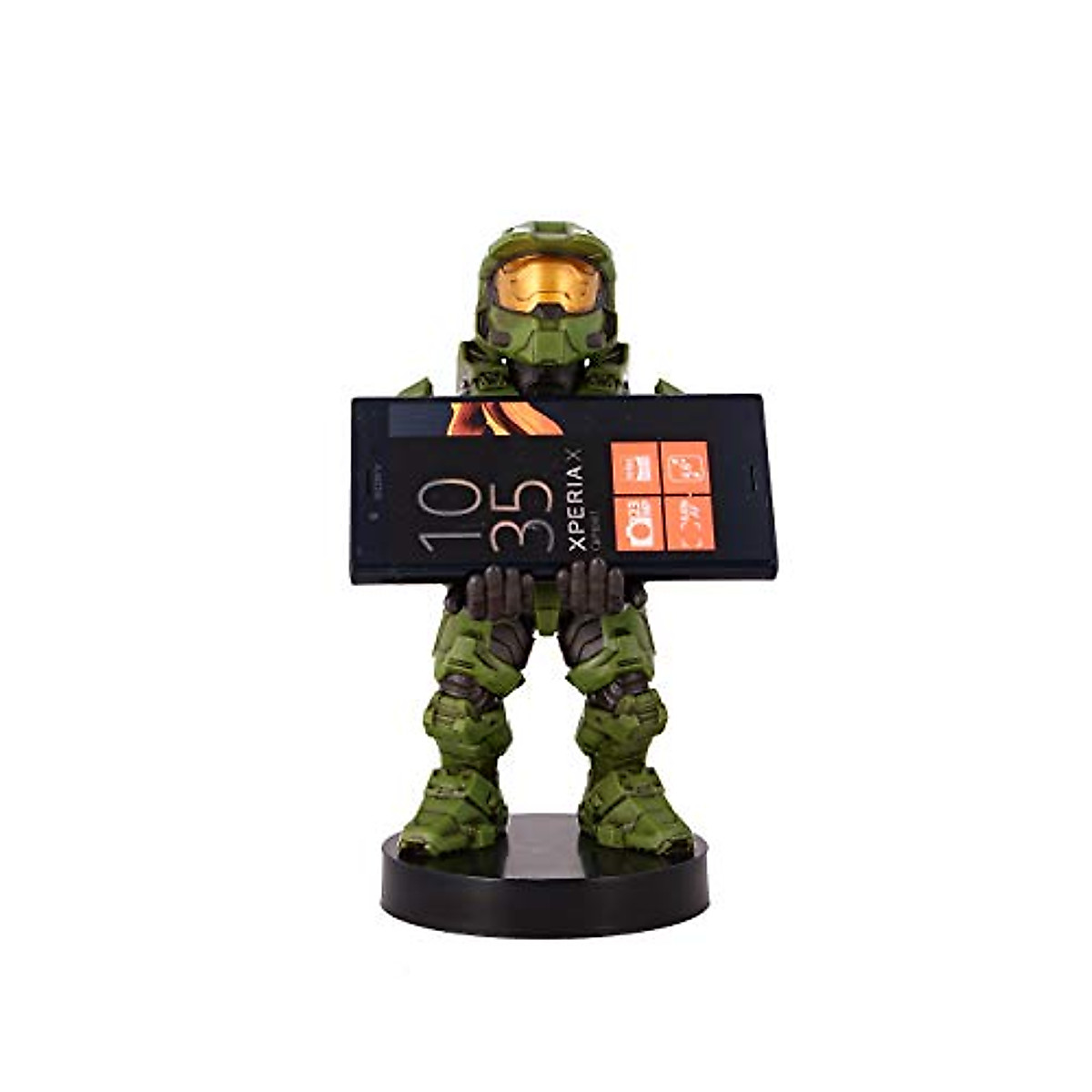 Exquisite Gaming: Halo: Master Chief - Mobile Phone & Gaming Controller Holder, Device Stand, Cable Guys, Xbox Licensed Figure