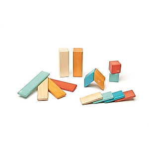 14 Piece Tegu Magnetic Wooden Block Set, Sunset
