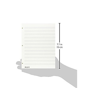 Archives LL12S Looseleaf Manuscript Paper, 12 Stave, 50 Pages