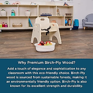 Children’s Factory Toddler Chair with Strap, Baby Activity Seat, Toddler Feeding Chair, 9" H Seat