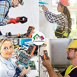 Digital Multimeter, Multimeter with AC DC Voltmeter & Ohm Volt Amp Tester, Multifunction Battery Tester, Pocket Meter with Backlight Tests Wire, Voltage Tester Measure Voltage Current Resistance Diode