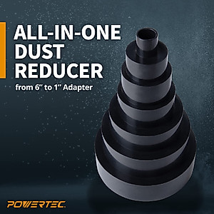 POWERTEC 70139 6-to-1 Hose and Fittings Reducer Adapter