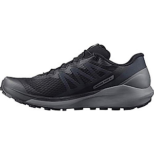 Salomon Sense Ride 4 Trail Running Shoes for Men, Black/Quiet Shade/Ebony, 12