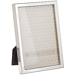 Lawrence Frames 710657 Silver Standard Metal Picture Frame, 5 by 7-Inch