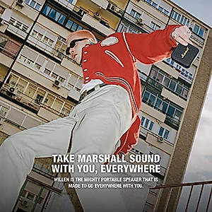 Marshall Willen Portable Bluetooth Speaker - Black & Brass