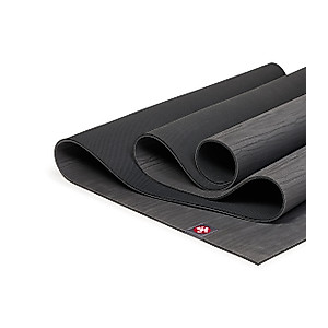 Manduka eKO Yoga Mat – Premium 5mm Thick Mat, Eco Friendly and Made from Natural Tree Rubber. Ultimate Catch Grip for Superior Traction, Dense Cushioning for Support and Stability., Charcoal, 79"