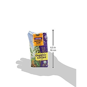 The Organic Coffee Co. Ground, Rainforest Blend, 12 Ounce