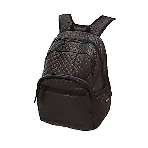CLARANY Comfortable quilted 15 inch Laptop & Tablet Fashion Travel Backpack Water Repellent
