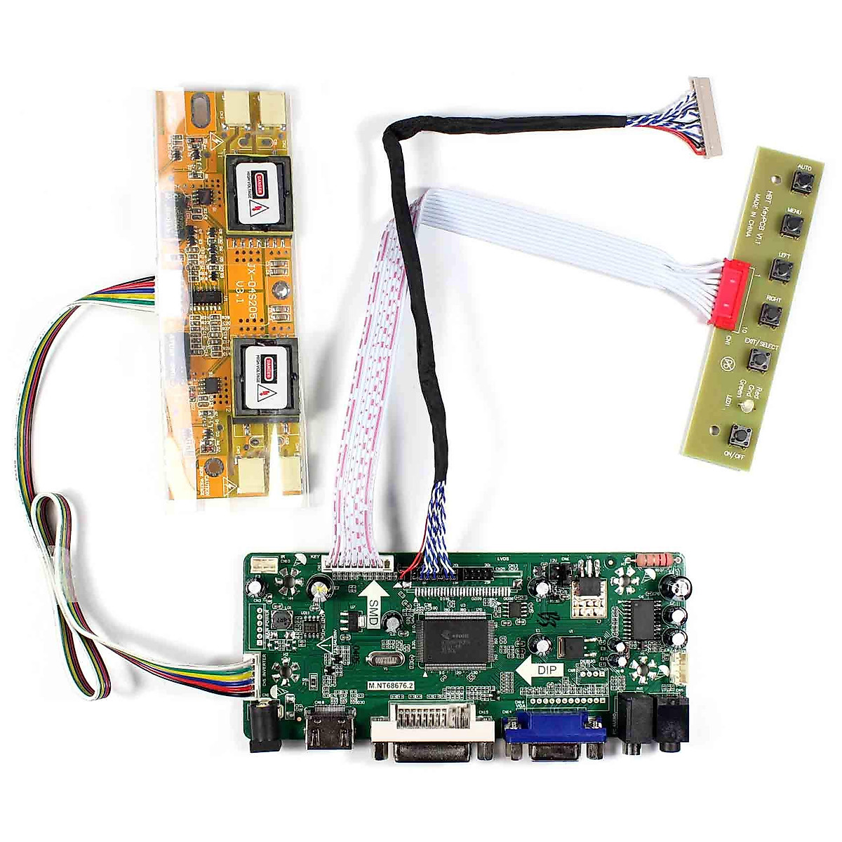 LCDBOARD 15" 1024x768 2Pin CCFL Backlight 20Pin LVDS LCD HDMI DVI VGA Audio Controlller Kit, Fit to LTM150XH LTA150B850F LQ150X1LW71N LQ150X1LW73