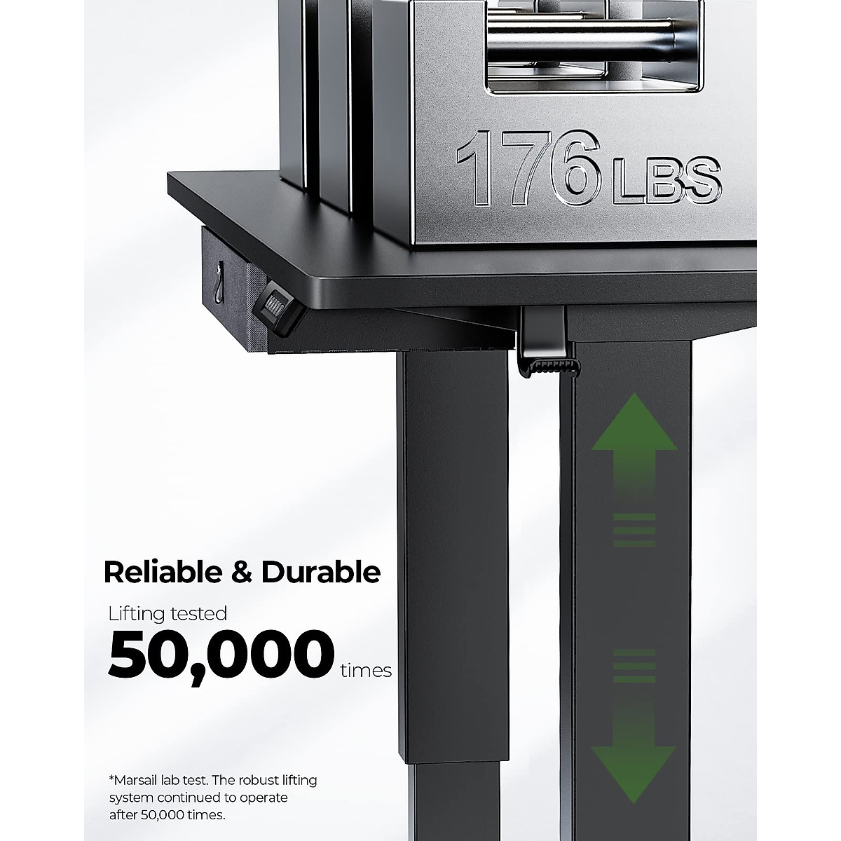 Marsail TZESD12B home-office-desks, 48 x 24 Inch, Black