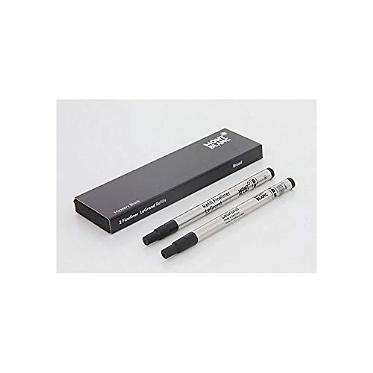montblanc refill Legrand 2 X 1 Pacific Blue Mystery black 114835 114834 Fineliner B Broad for pen (Mystery Black)