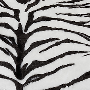 BRUBAKER Huge White Tiger Rug 78x47 Inch