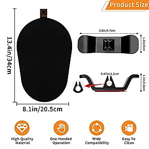 Sliding Mat for Kitchenaid Mixer with 2 Black Cord Organizers, Mover Slider Mat Pad for 5-8 Qt Bowl-Lift Stand Mixer, Kitchen Appliance Slider Mat Compatible with Professional 600 Stand Mixer