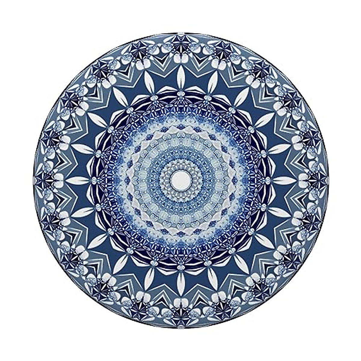 Mandala Blue beautiful Pattern PopSockets PopGrip: Swappable Grip for Phones & Tablets PopSockets Standard PopGrip