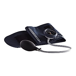 McKesson DuraShock Manual Blood Pressure Monitor - Aneroid Sphygmomanometer Unit with Nylon Cuff, Dial Display, Inflation Pump - Reusable, Fits Most Adult Arms, 1 Count