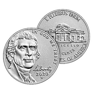 2020 W Jefferson Reverse Proof W W Minted Nickel Proof Nickel PR US Mint DCAM