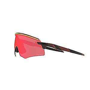 Oakley Men's OO9471 Encoder Rectangular Sunglasses, Matte Red Colorshift/Prizm Trail Torch, 36 mm