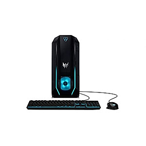 acer Predator PO3-630 Gaming Desktop PC (Intel i7-11700 8-Core 2.50GHz, 32GB RAM, 2x1TB PCIe SSD RAID 0 (2TB), GeForce RTX 3070 8GB, WiFi 6, BT 5.1, Backlit KB, RJ-45, Win11Home) w/Dockztorm Dock