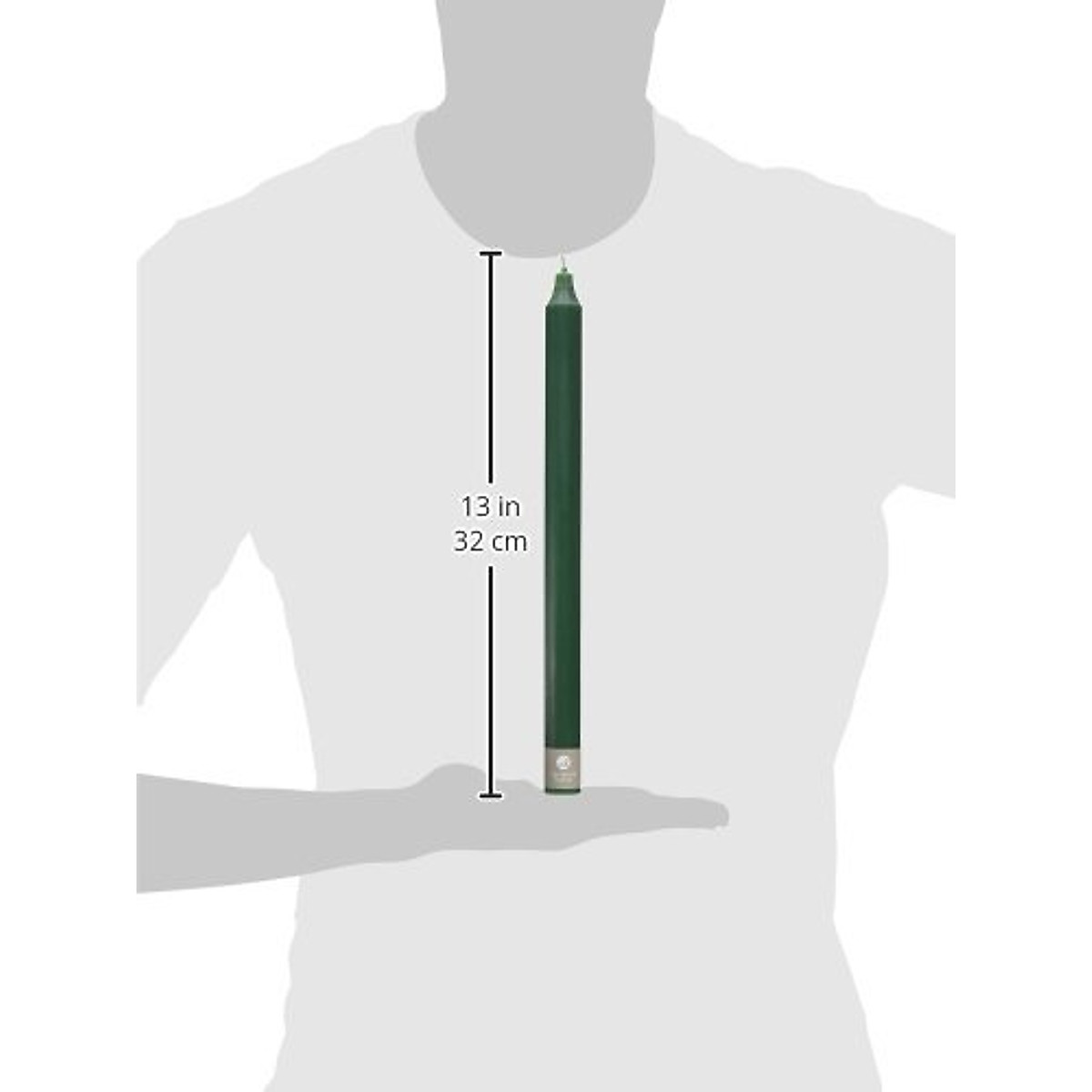 Northern Lights Candles Nlc Premium Tapers 12Pc Hunter Green 12 Inch