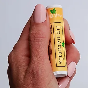 Lip Naturals® All Natural Lip Balm in a 6-Count Variety Pack: Mango, Peppermint, and Vanilla Flavors