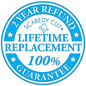 SCAREDY CUT Silent Pet Grooming Kit for Dog, Cat and All Pet Grooming - A Quiet Alternative to Electric Clippers for Sensitive Pets (Right-Handed Blue)