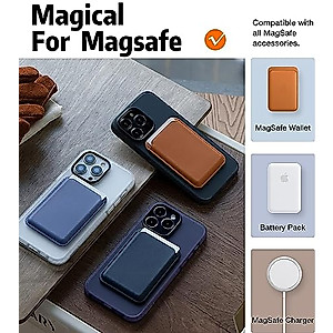 TORRAS Upgraded Matte Case for iPhone 14 Pro Case,[12FT Military Grade Protection][Compatible with MagSafe] Slim Sleek Touch Translucent Phone Cover, Matte Black