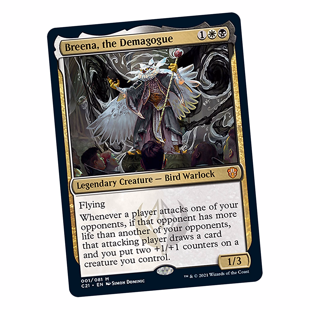 Magic The Gathering Strixhaven Commander Deck – Silverquill Statement (Black-White), 13+ years