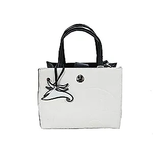 Loungefly Nightmare Before Christmas Jack and Sally Bag,White,Standard